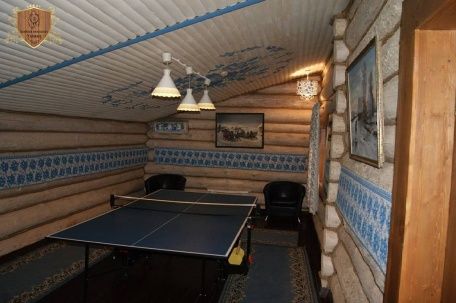 Сауна с настольными теннисом | Срубы бани на дровах в Москве